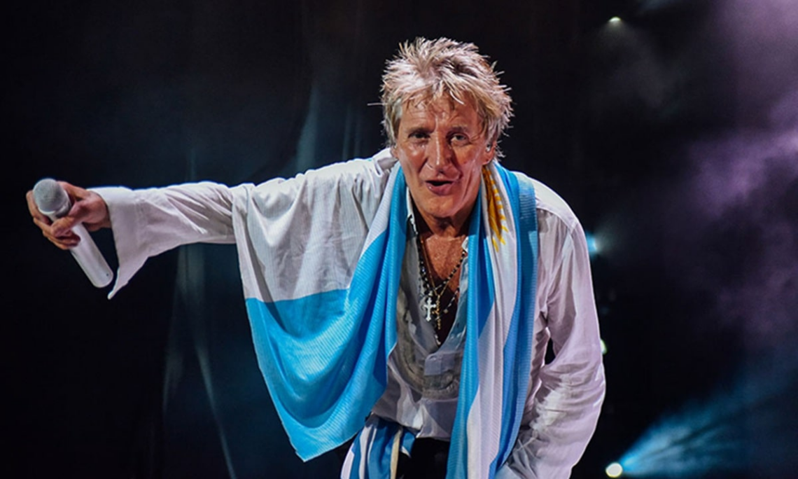 Rod Stewart se dio un festín argentino antes de subir al escenario